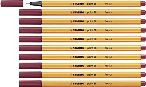 STABILO Fineliner point 88 - Pack of 10 - Purple