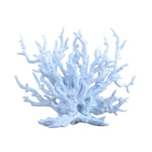 mallofusa blue artificial aquarium plant ornament decor plastic coral reef fish tank decoration