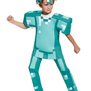 Armor Deluxe Minecraft Costume, Blue, Medium (7-8)