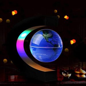 Floating Globe Magnetic Levitating Globe Cool Gadgets Gifts Office Decor for Men Fun Tech Gifts Magnetic Floating Globe Spinning Globe with LED Light