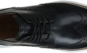 Cole Haan Men's Original Grand Shortwing Oxford Shoe, Black Leather/White, 12 Medium US