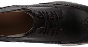 Cole Haan Men's Original Grand Shortwing Oxford Shoe, Black Leather/White, 12 Medium US