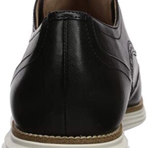 Cole Haan Men's Original Grand Shortwing Oxford Shoe, Black Leather/White, 12 Medium US