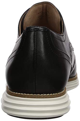 Cole Haan Men's Original Grand Shortwing Oxford Shoe, Black Leather/White, 12 Medium US