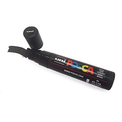 UNI-Ball POSCA Marker Pen PC-17K - XXL Chisel Tip for Large Backgrounds - Full Range of 10 Colours