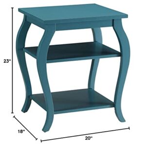 ACME Furniture Becci End Table, One Size, Teal