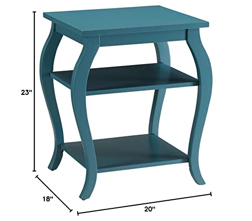 ACME Furniture Becci End Table, One Size, Teal