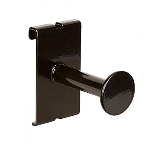 NAHANCO GWFRB 3" Gridwall Garment Hook with Disc End, Black