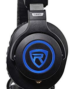 Rockville DJ Headphones w/Detachable Coil Cable, Case+Extra Ear Pad (DJ1500)