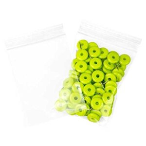 Clear Zip Bags, 2 mil | 3" x 4" | 100 pack | Hold Crafts, Hardware, Art Supplies, Candy, and More | Use for Retail, Shipping, Organizing, and Bundling Products | Secure, Resealable Closure and Food Safe | 2PE34