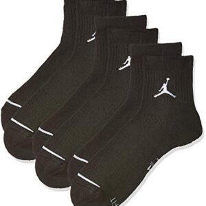 Jordan Mens Jumpman Quarter Socks M Black