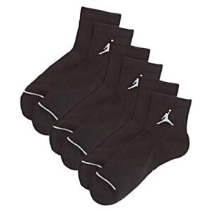 Jordan Mens Jumpman Quarter Socks M Black