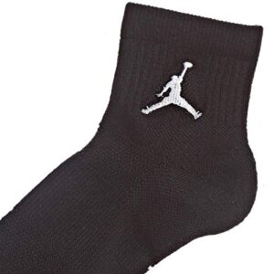 Jordan Mens Jumpman Quarter Socks M Black