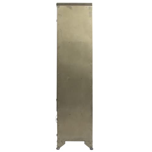 Creative Co-Op Metal 4 Doors Cabinet, Muted Gold