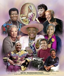 wishum gregory again i rise: great african american female authors & poets (unframed art print - 24x20 inches)