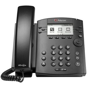 Polycom VVX 301 Corded Business Media Phone System - 6 Line PoE - 2200-48300-025 - AC Adapter (Not Included)