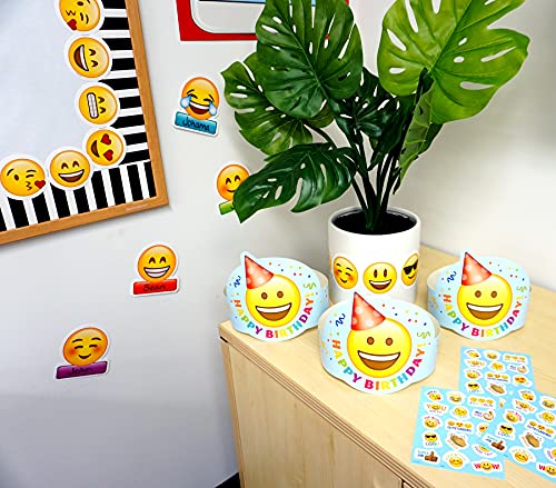 CTP Emoji Fun Happy Birthday Crown, Celebrating Birthdays, 30 Pieces (Creative Teaching Press 2565)