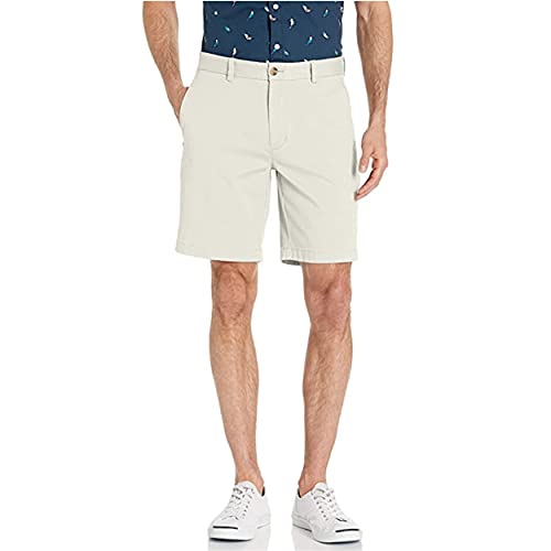 vineyard vines Men's 9 Inch Stretch Breaker Shorts, Stone, 35