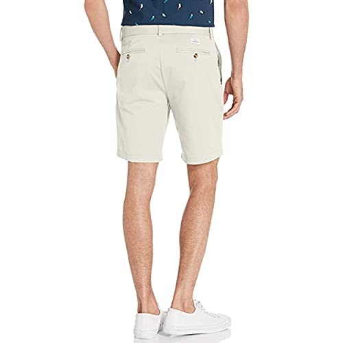 vineyard vines Men's 9 Inch Stretch Breaker Shorts, Stone, 35