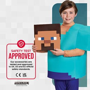 Steve Deluxe Minecraft Costume, Multicolor, Medium (7-8)