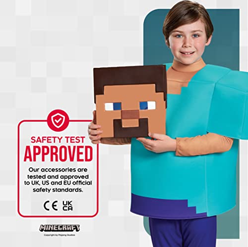 Steve Deluxe Minecraft Costume, Multicolor, Medium (7-8)