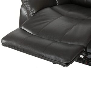 GDFStudio CHRISTOPHER KNIGHT HOME Great Deal Furniture Merit Black Leather Recliner/Glider Chair