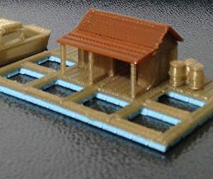 Outland Models Train Railway Layout Fishing Village Seawater Ponds N Scale 1:160