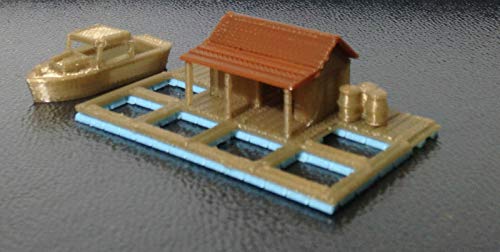 Outland Models Train Railway Layout Fishing Village Seawater Ponds N Scale 1:160