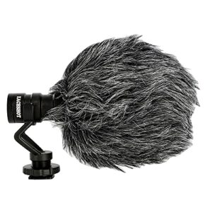 EACHSHOT Video Microphone Mic for Camera Canon, Nikon, Sony A7III A6500 A6400 A6300, Panasonic GH5 GH4, GoPro Mic Adapter, iPhone Vlog Vlogger w/ 3.5mm TRRS TRS Cable [NOT for Rebel T6]