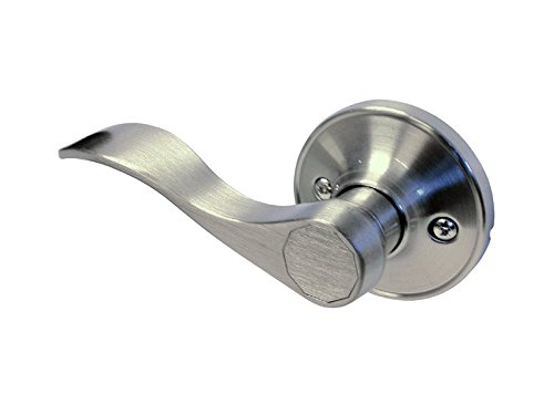 eBuilderDirect Satin Nickel Lock Door Lever Handle Entry / Privacy / Passage / Dummy / Deadbolt / HandleSet 838DC (Dummy Lever Left Handed (Non-Functional))