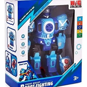 Large Remote Control Robot for Kids - 10 Channel RC Toys Shoots Missiles, Walks, Talks & Dances with Flashing Lights Sounds