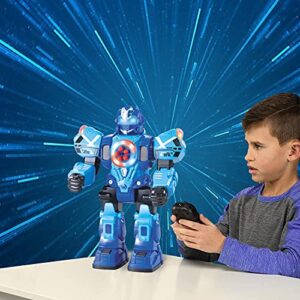 Large Remote Control Robot for Kids - 10 Channel RC Toys Shoots Missiles, Walks, Talks & Dances with Flashing Lights Sounds