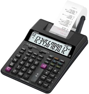 casio hr-150rce-wa-ec printing desktop calculator, black