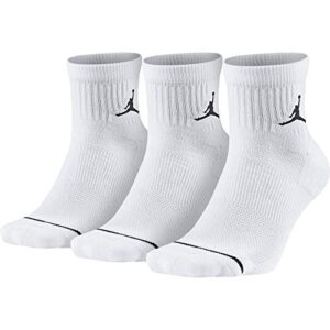 nike mens 3-pack jordan jumpman quarter socks