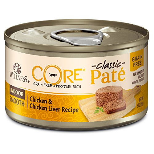 Wellness CORE Grain-Free Wet Cat Food, Natural Canned Food for Cats, (Indoor, Chicken, 3 oz Cans, Pack of 12)