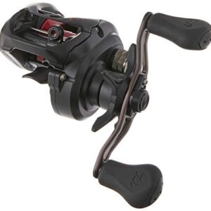 Daiwa Fuego Left Hand- CT Baitcasting Reel FGCT100XSL, Black/Red