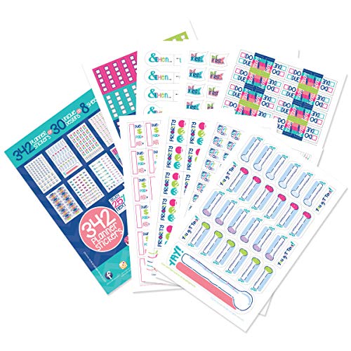 342 Planner Stickers - Get it Done Collection for Calendars and Planners. Checklists for Home, Work, Projects, Events, to-Do, Due Dates, Gift Giving, Goal Tracking, Reminders