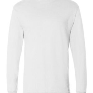 Hanes Men's Essentials Long Sleeve T-shirt Value Pack (2-pack), White,Large