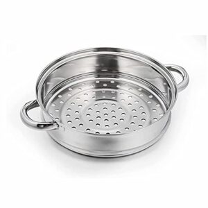 Yamde 2 Piece Stainless Steel Stack and Steam Pot Set - and Lid,Steamer Saucepot double boiler…