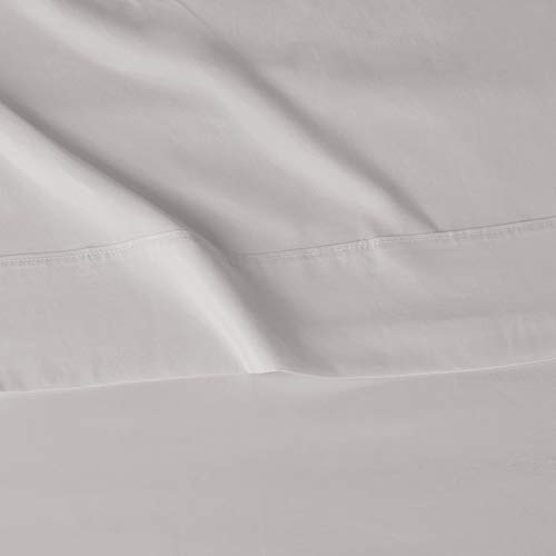 Amazon Basics Lightweight Super Soft Easy Care Microfiber 4-Piece Bed Sheet Set with 14-Inch Deep Pockets, Full, Light Gray, Solid