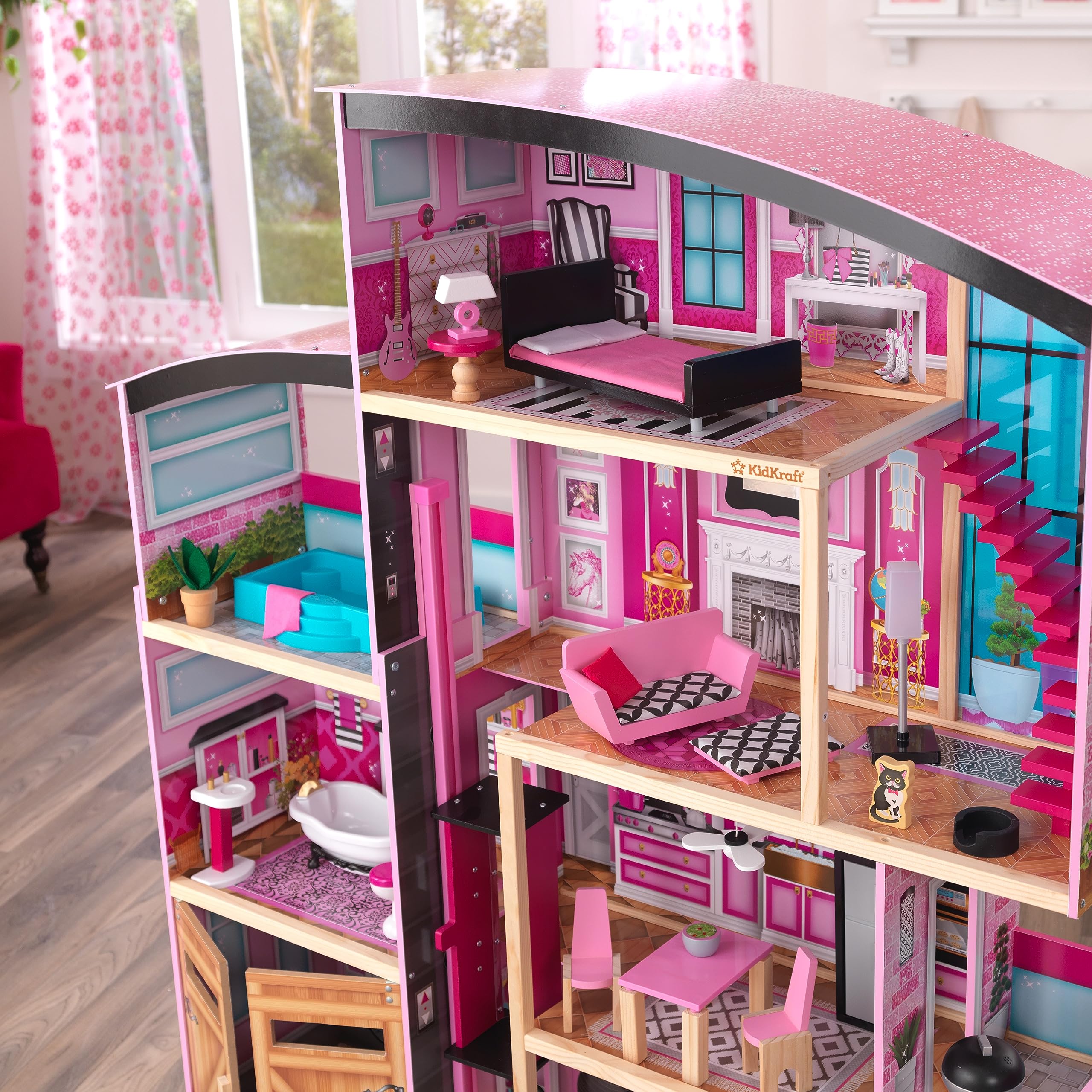 KidKraft Wooden Dollhouse Shimmer Mansion for 12" Dolls