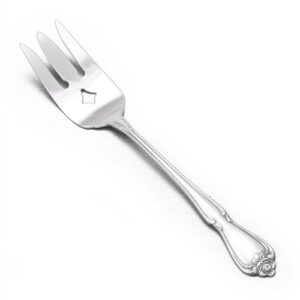 arbor rose/true rose by oneida, stainless cold meat fork