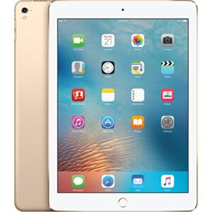 apple ipad pro tablet (128gb, lte, 9.7in) gold (renewed)