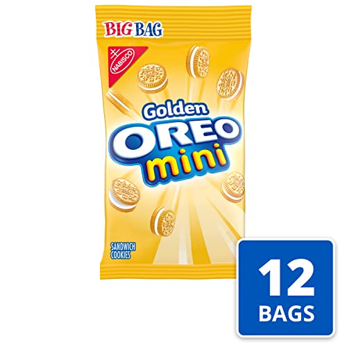 OREO Mini Golden Sandwich Cookies, 12 - 3 oz Big Bags