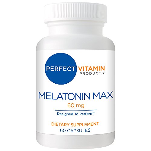 High Dosage Melatonin 60mg,Melatonin Max Ensures an Ample Supply of This Important Hormone, 60 Capsules