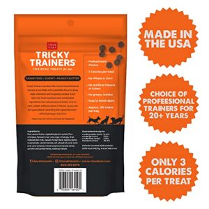 Cloud Star Tricky Trainers Soft & Chewy Dog Training Treats 5 oz Pouch, Peanut Butter Flavor, Grain-Free Low Calorie Behavior Aid with 130 treats