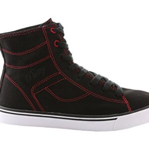 Pastry Cassatta Stretch Canvas Dance Sneakers, Black/Red, Size 9