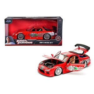 jada toys fast & furious 1: 24 diecast - '93 mazda rx-7 vehicle, multi (98338)