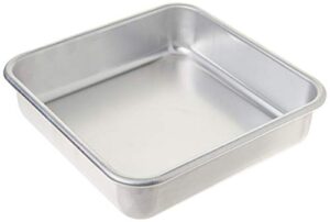 nordic ware - 47500 nordic ware naturals aluminum commercial 8" x 8" square cake pan, 8 by 8 inches, silver