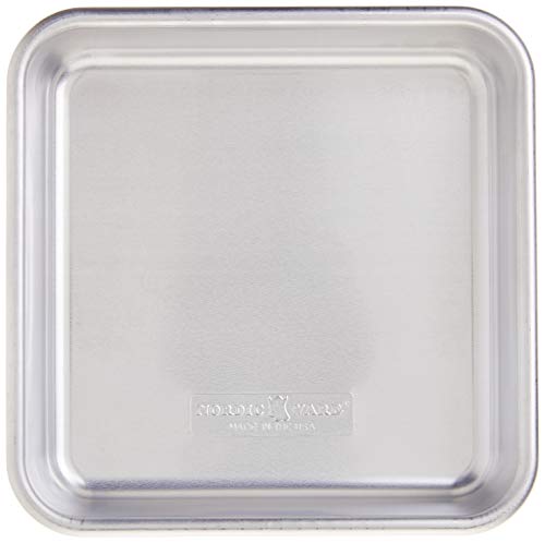 Nordic Ware - 47500 Nordic Ware Naturals Aluminum Commercial 8" x 8" Square Cake Pan, 8 by 8 inches, Silver